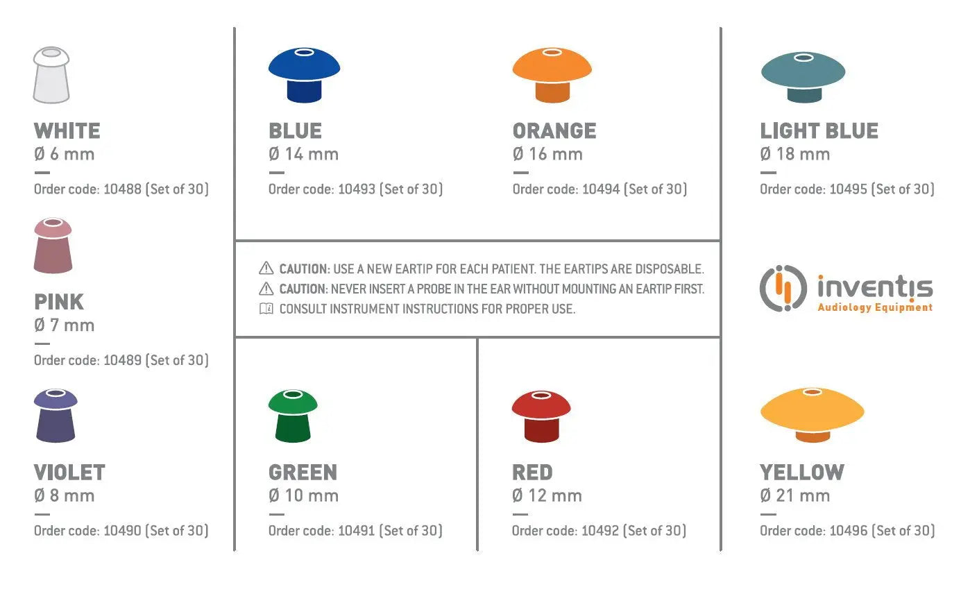 Eartips for Tympanometers - inventis.shop